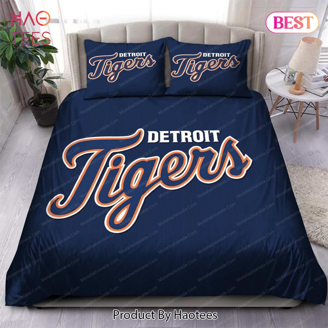 Buy Logo Detroit Tigers MLB Bedding Sets Bed Sets, Bedroom Sets ...
