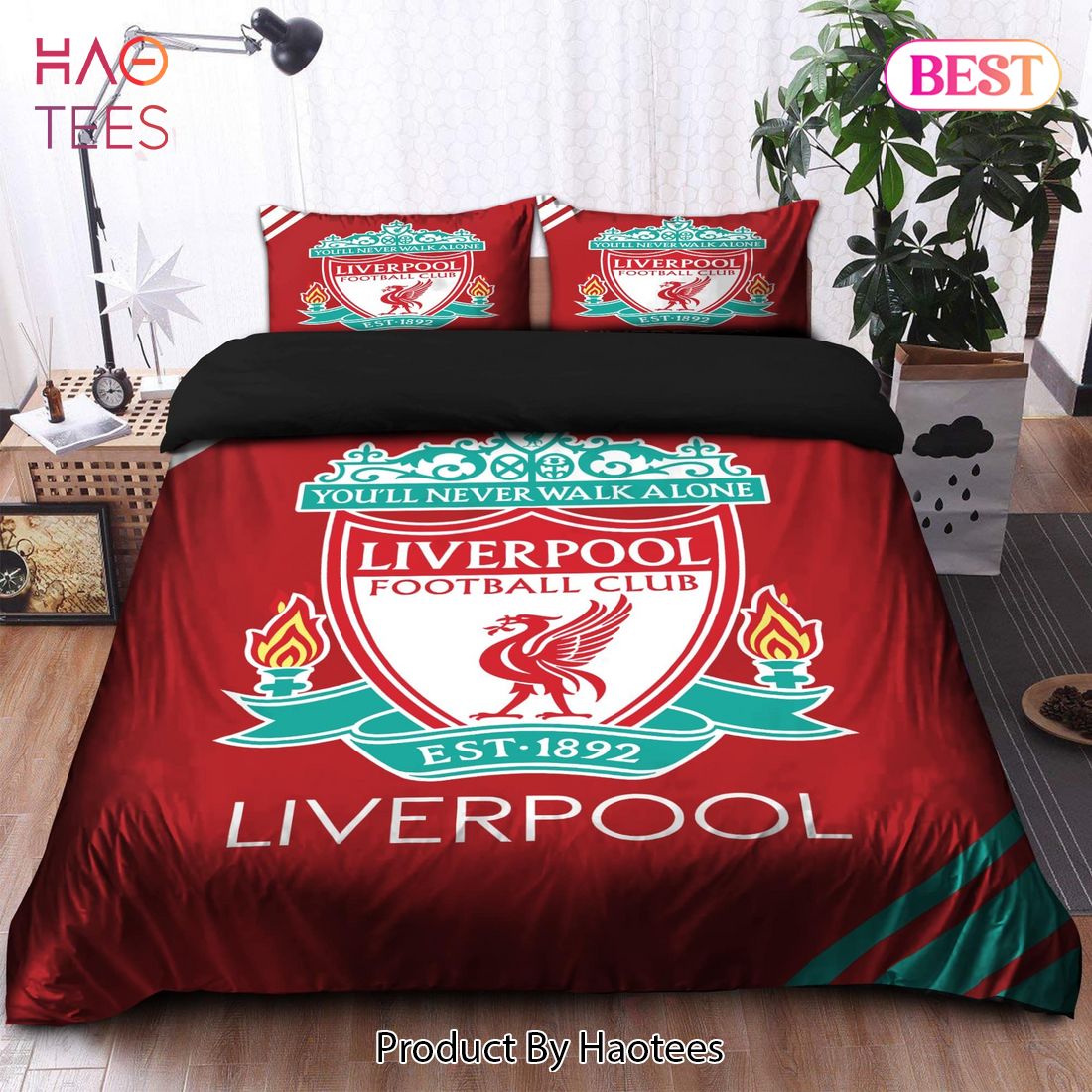 Buy Logo Liverpool EPL 150 Bedding Sets Bed Sets, Bedroom Sets ...