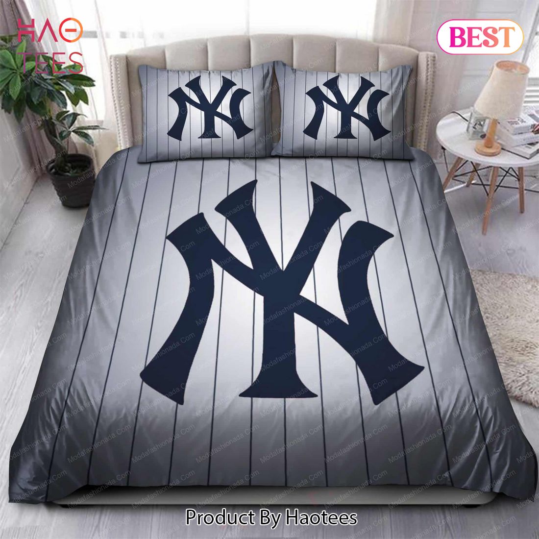 Buy Logo New York Yankees MLB 127 Bedding Sets Bed Sets, Bedroom Sets ...
