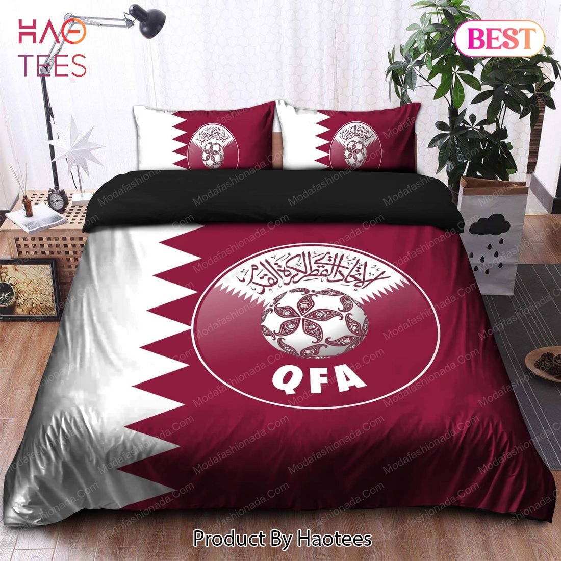 Buy Logo Qatar National Football Team Bedding Sets Bed Sets, Bedroom ...