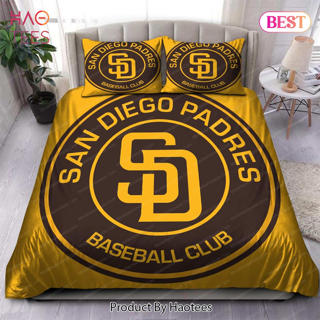 Buy Logo San Diego Padres MLB 149 Bedding Sets Bed Sets, Bedroom Sets ...