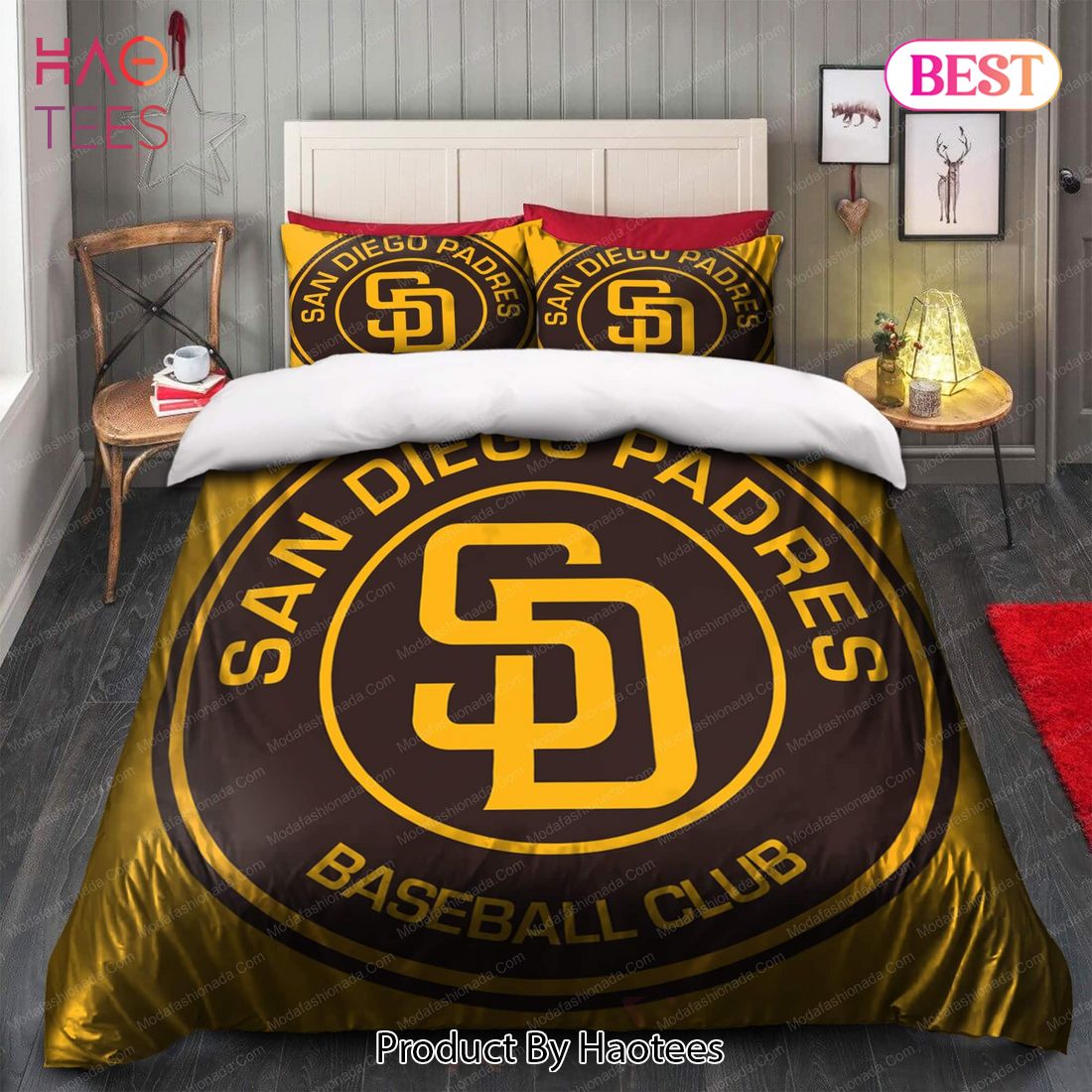 Buy Logo San Diego Padres MLB 149 Bedding Sets Bed Sets, Bedroom Sets ...