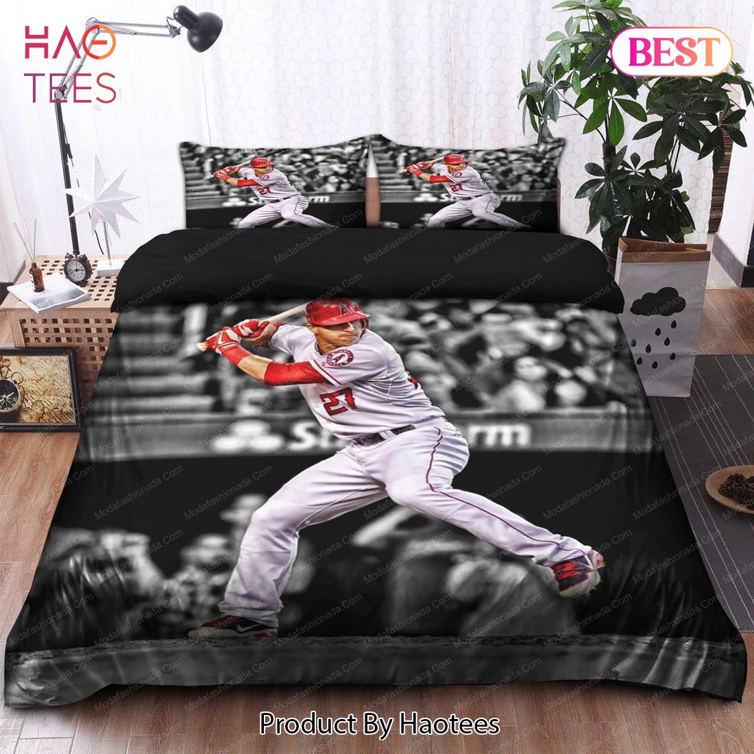 Buy Mike Trout Los Angeles Angels MLB 15 Bedding Sets Bed Sets, Bedroom ...