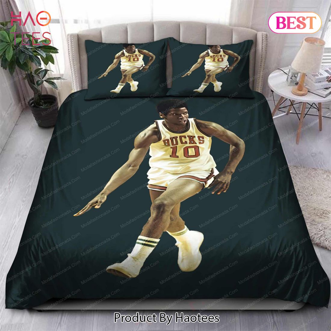 Buy Milwaukee Bucks Bob Dandridge 1974 NBA Finals Champions 65 Bedding ...