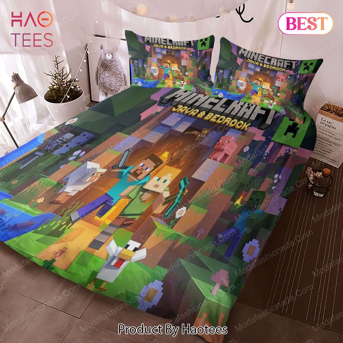 Buy Minecraft Bedding Sets 04 Bed Sets, Bedroom Sets, Comforter Sets ...