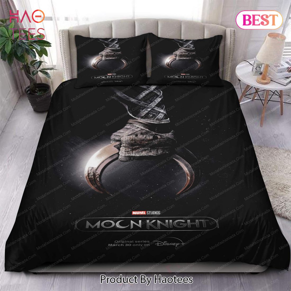 Buy Moon Knight 2022 Poster Bedding Sets Bed Sets, Bedroom Sets ...