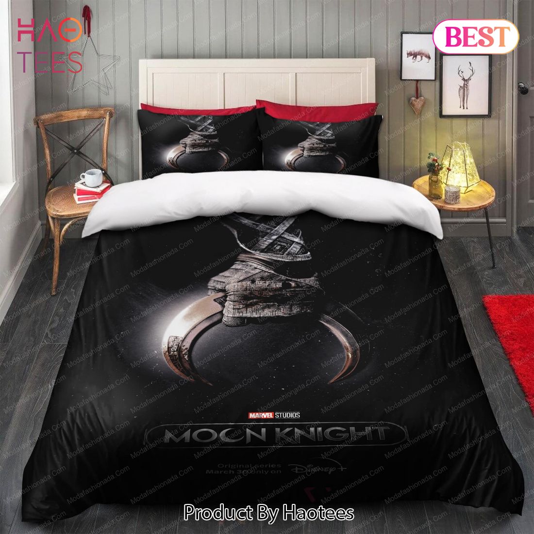 Buy Moon Knight 2022 Poster Bedding Sets Bed Sets, Bedroom Sets ...