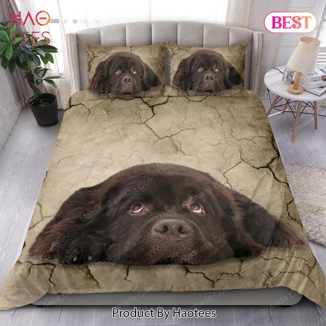 Buy Newfoundland Dog Animal 119 Bedding Set Bed Sets, Bedroom Sets ...