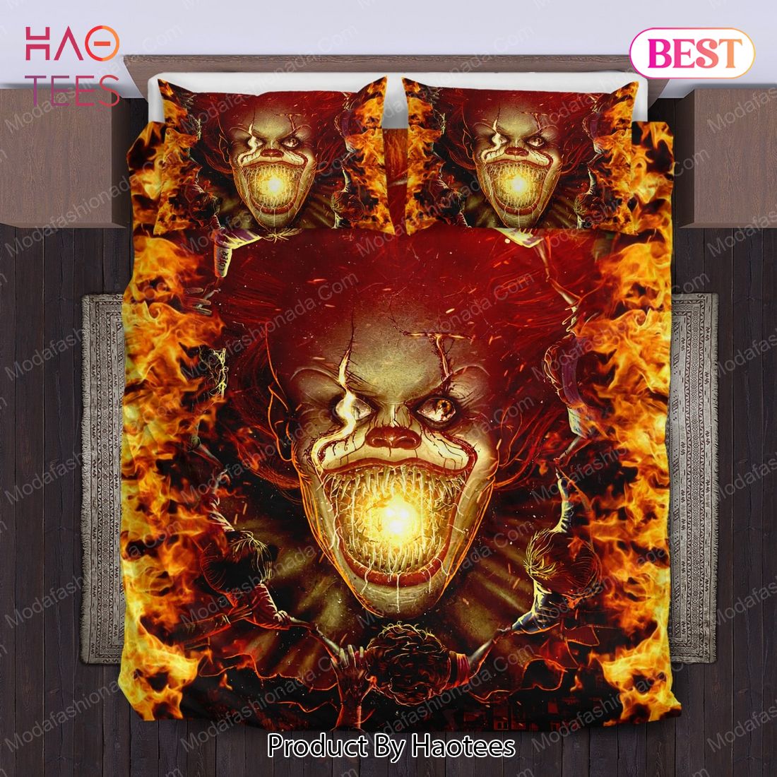 Buy Pennywise IT Halloween Horror Bedding Sets Bed Sets, Bedroom Sets ...
