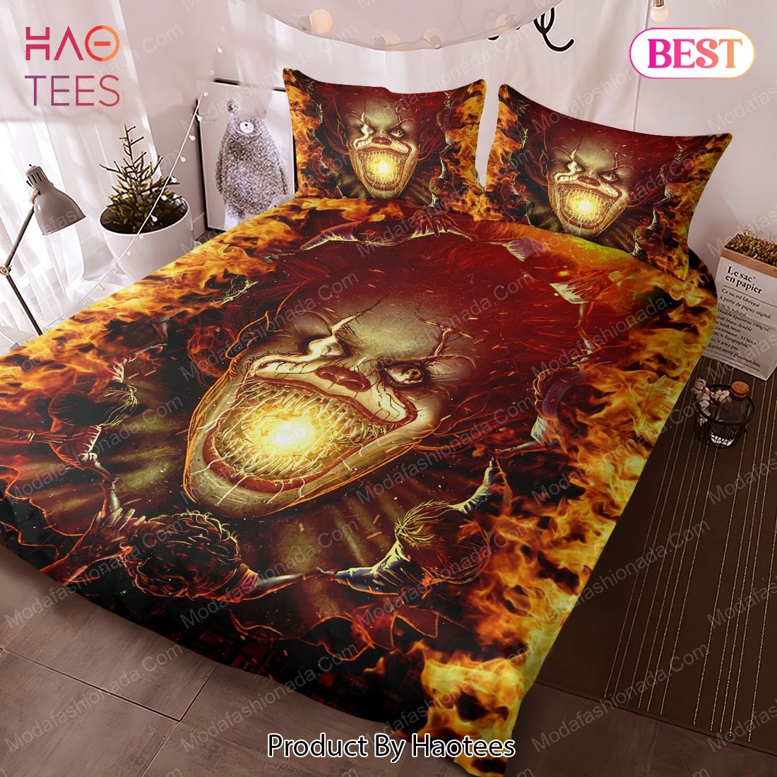 Buy Pennywise IT Halloween Horror Bedding Sets Bed Sets, Bedroom Sets ...