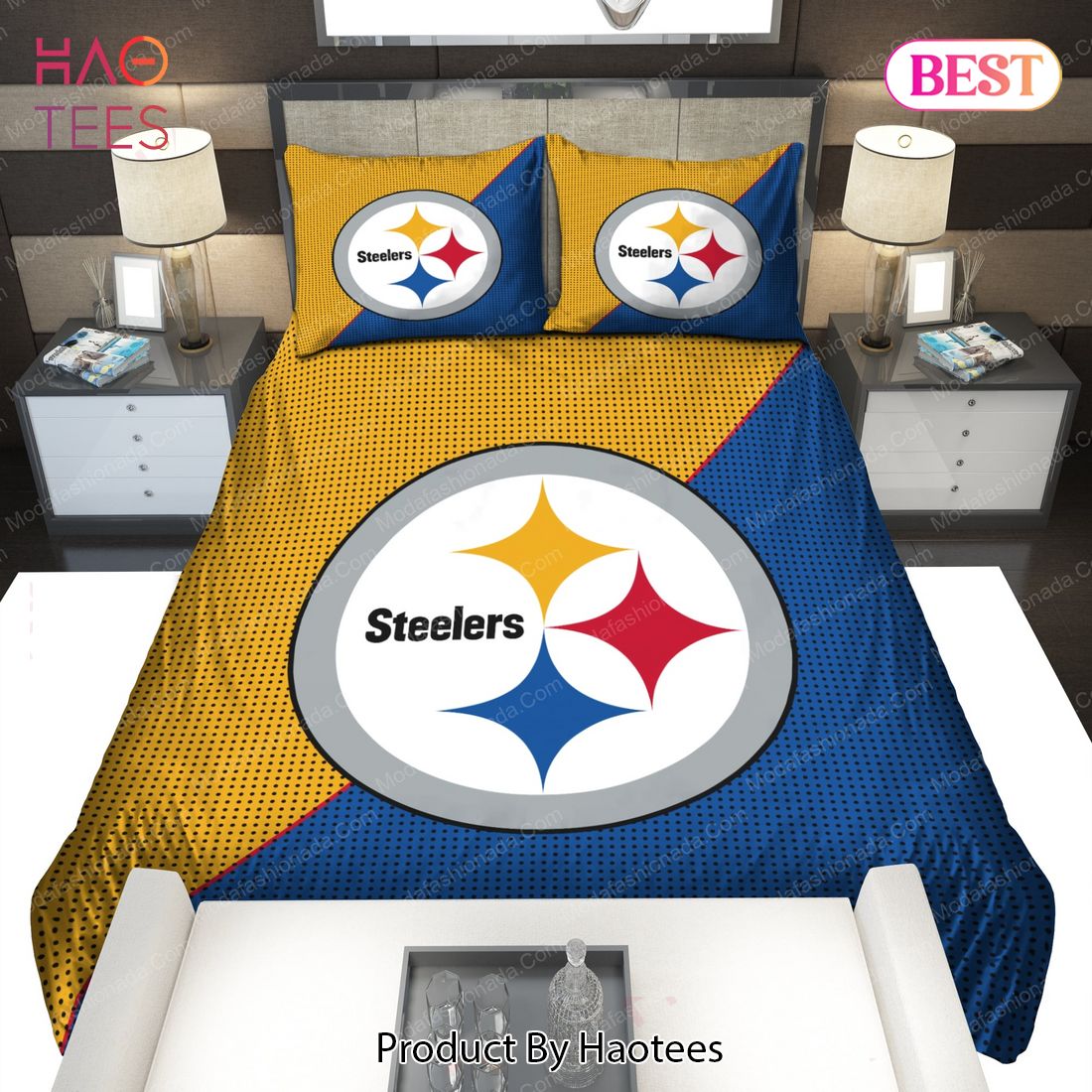 Buy Pittsburgh Steelers Logo Bedding Sets Bed Sets, Bedroom Sets ...