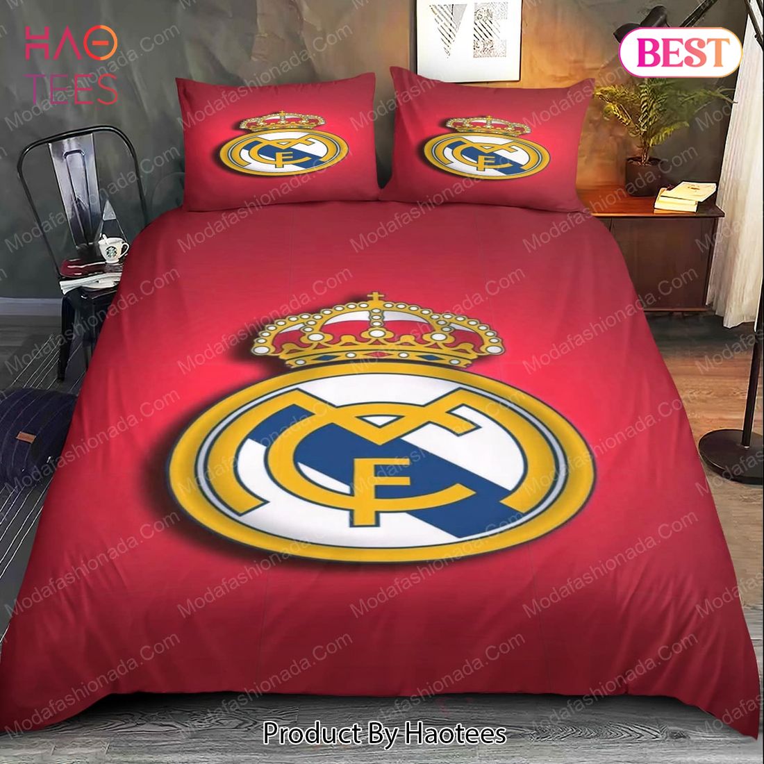 Buy Real Madrid Logo Bedding Sets Bed Sets, Bedroom Sets, Comforter ...