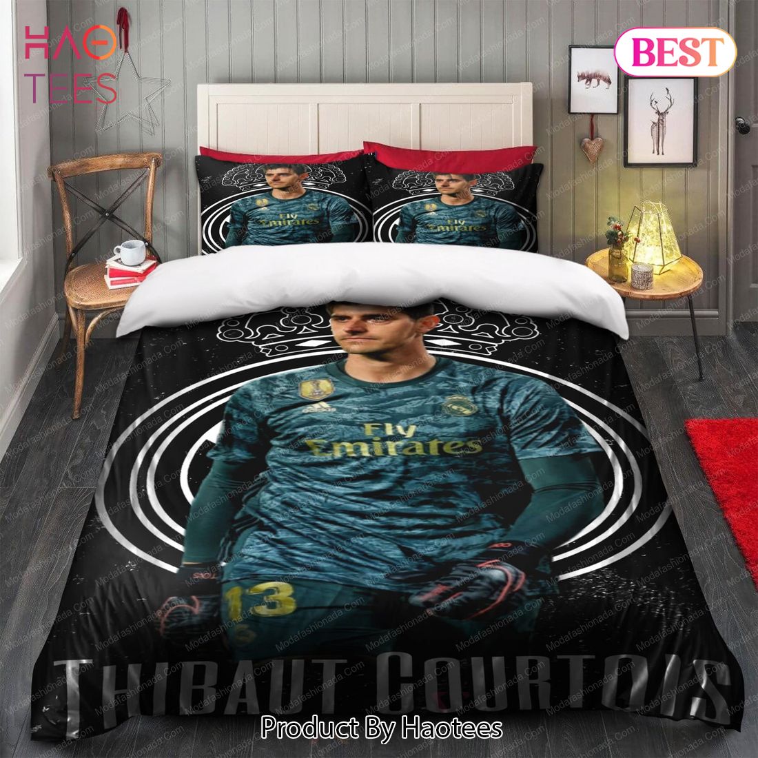 Buy Thibaut Courtois Real Madrid 29 Bedding Sets Bed Sets, Bedroom Sets ...