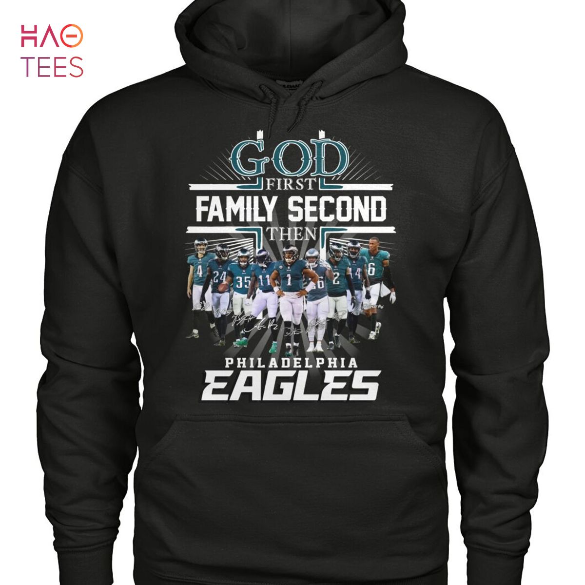 God First Family Second Then Philadelphia Eagles Shirt