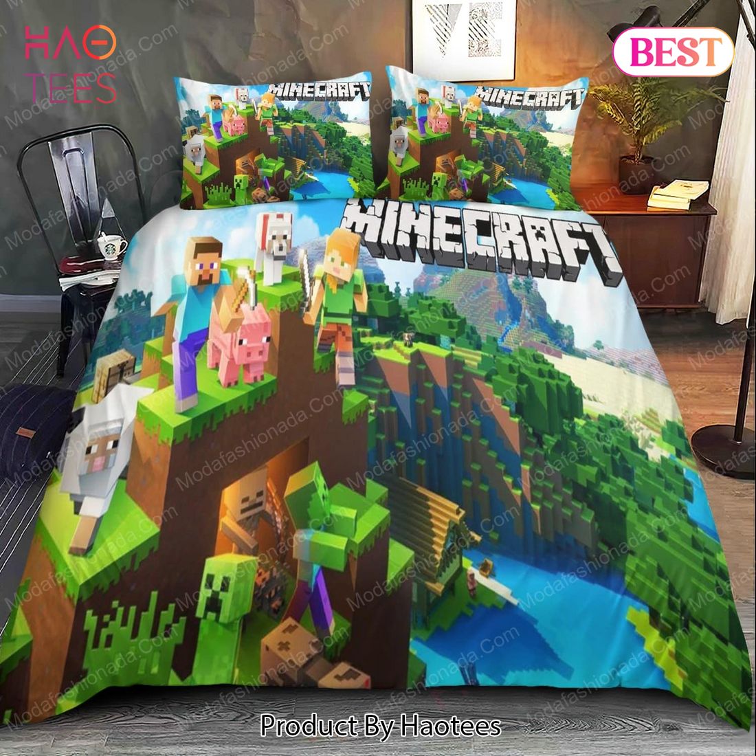 Buy Minecraft Bedding Sets 02 Bed Sets, Bedroom Sets, Comforter Sets ...