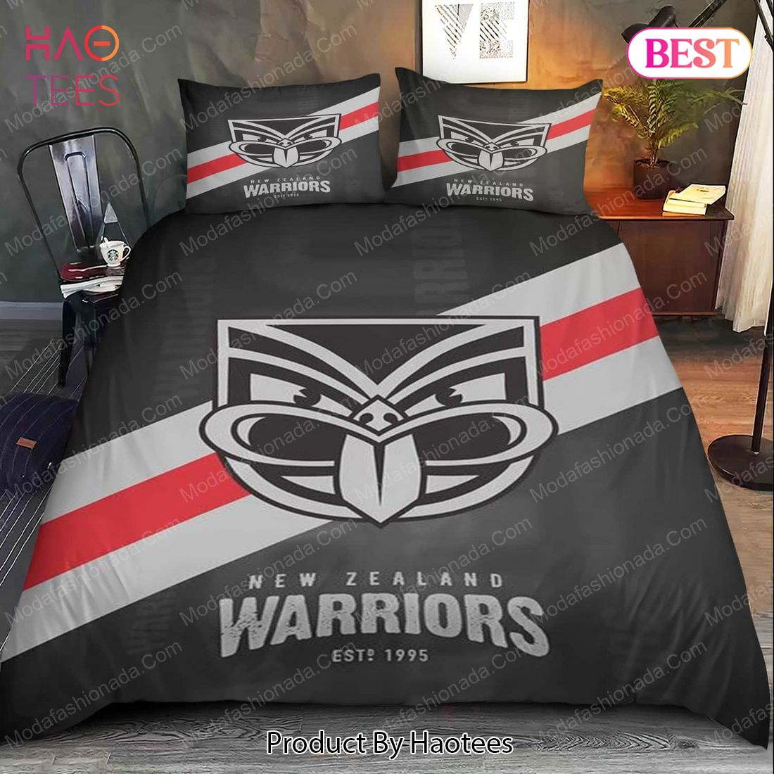 Buy New Zealand Warriors Logo Bedding Sets 01 Bed Sets, Bedroom Sets ...