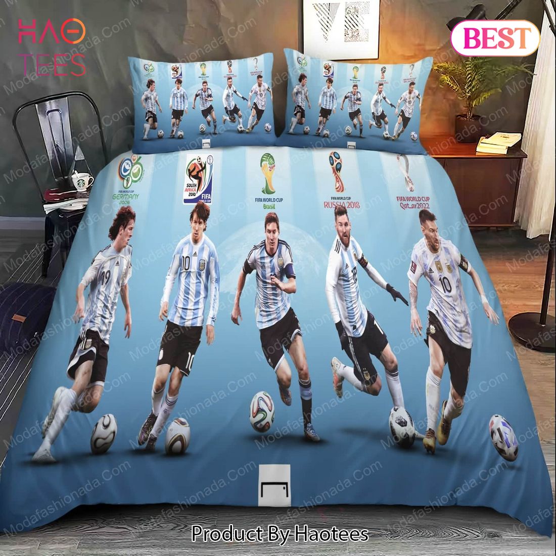 Fifth time for Lionel Messi with Argentina at the World Cup Bedding ...