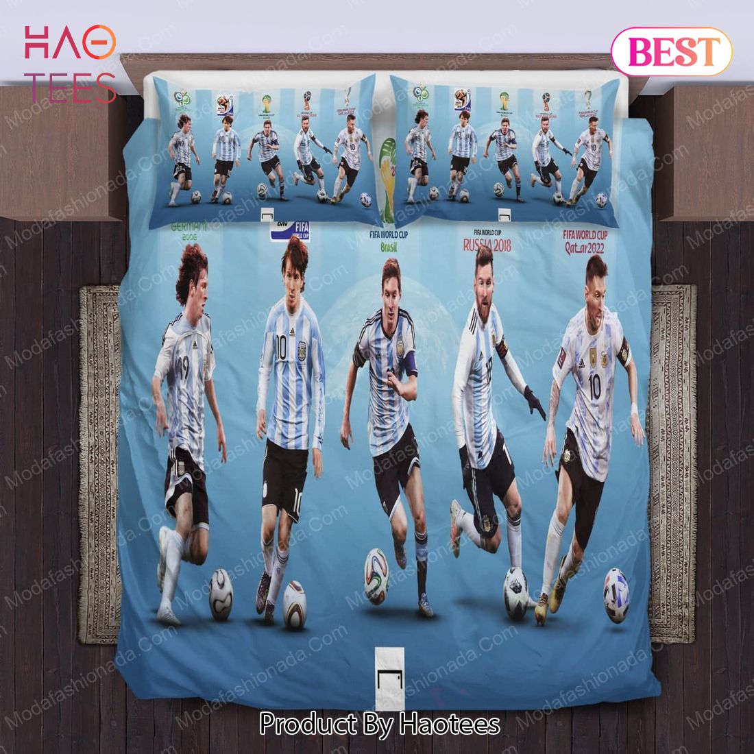Fifth time for Lionel Messi with Argentina at the World Cup Bedding ...
