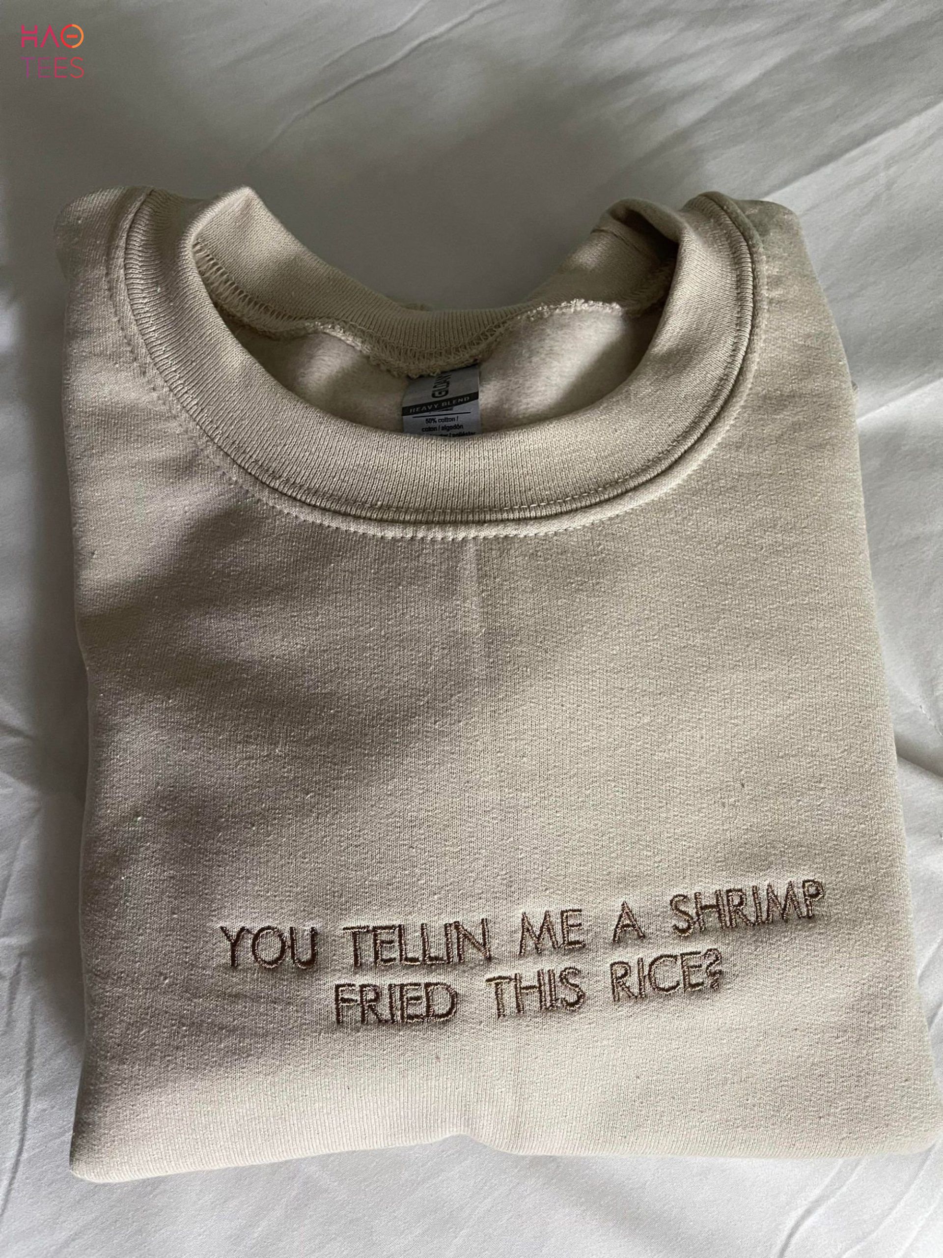 Shrimp Fried This Rice Funny Embroidered Shirt