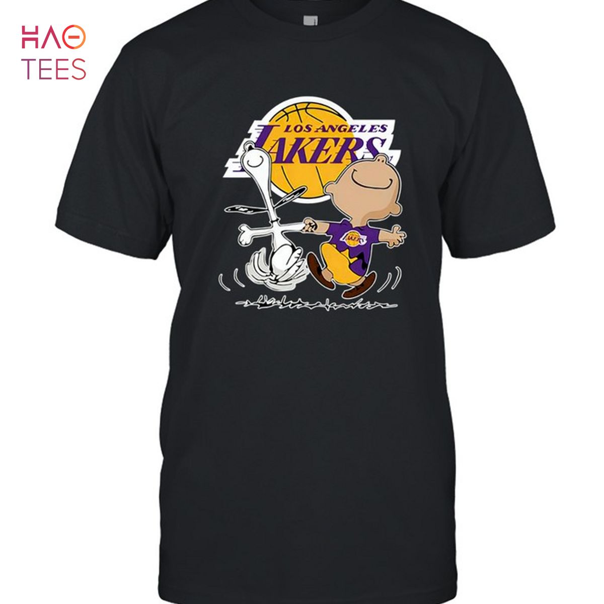 Los Angeles Lakers Charlie Brown Snoopy Los Angeles Lakers T-Shirt
