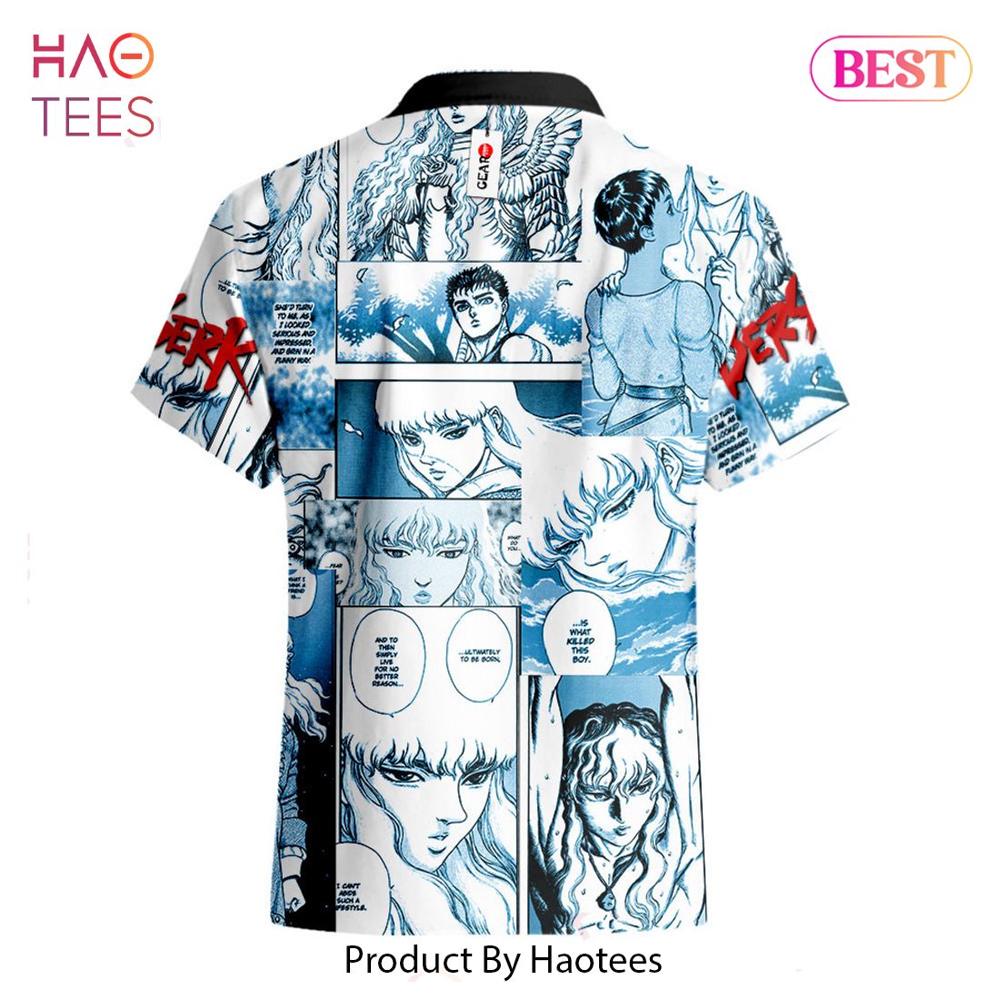 BEST Griffith Hawaiian Shirts Berserk Custom Anime Clothes for Men ...