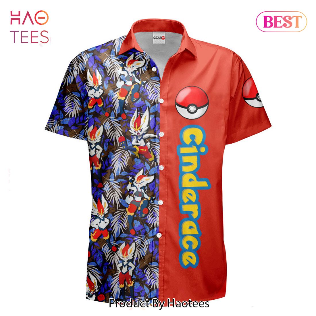 THE BEST Cinderace Hawaiian Shirts Custom Anime Merch Clothes for Men Women