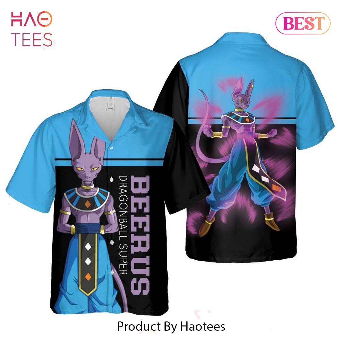 THE BEST Super Beerus Hawaiian Shirt Dragon Ball Anime Shirt for Men Women