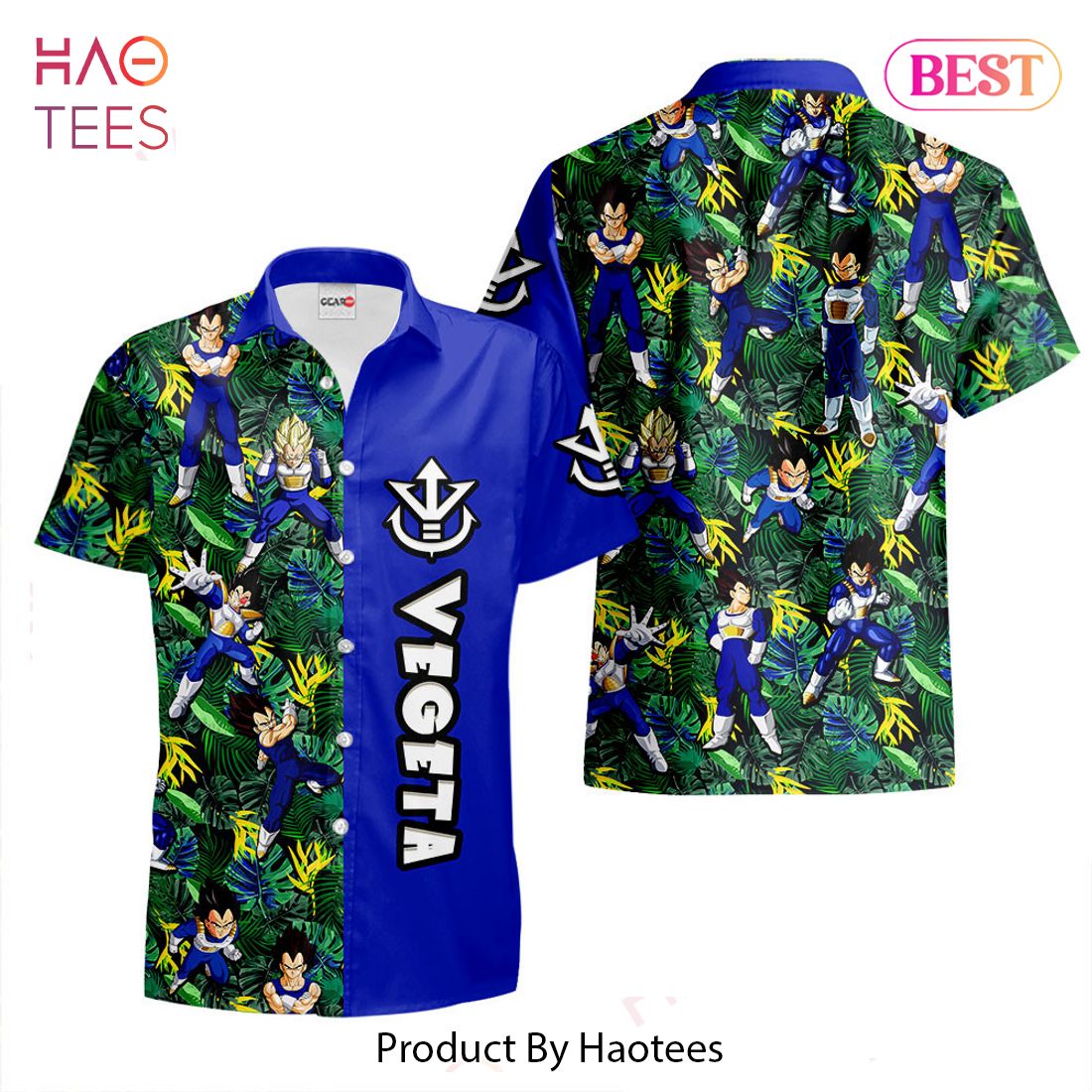 THE BEST Vegeta Hawaiian Shirts Custom Anime Merch Clothes for Men Women