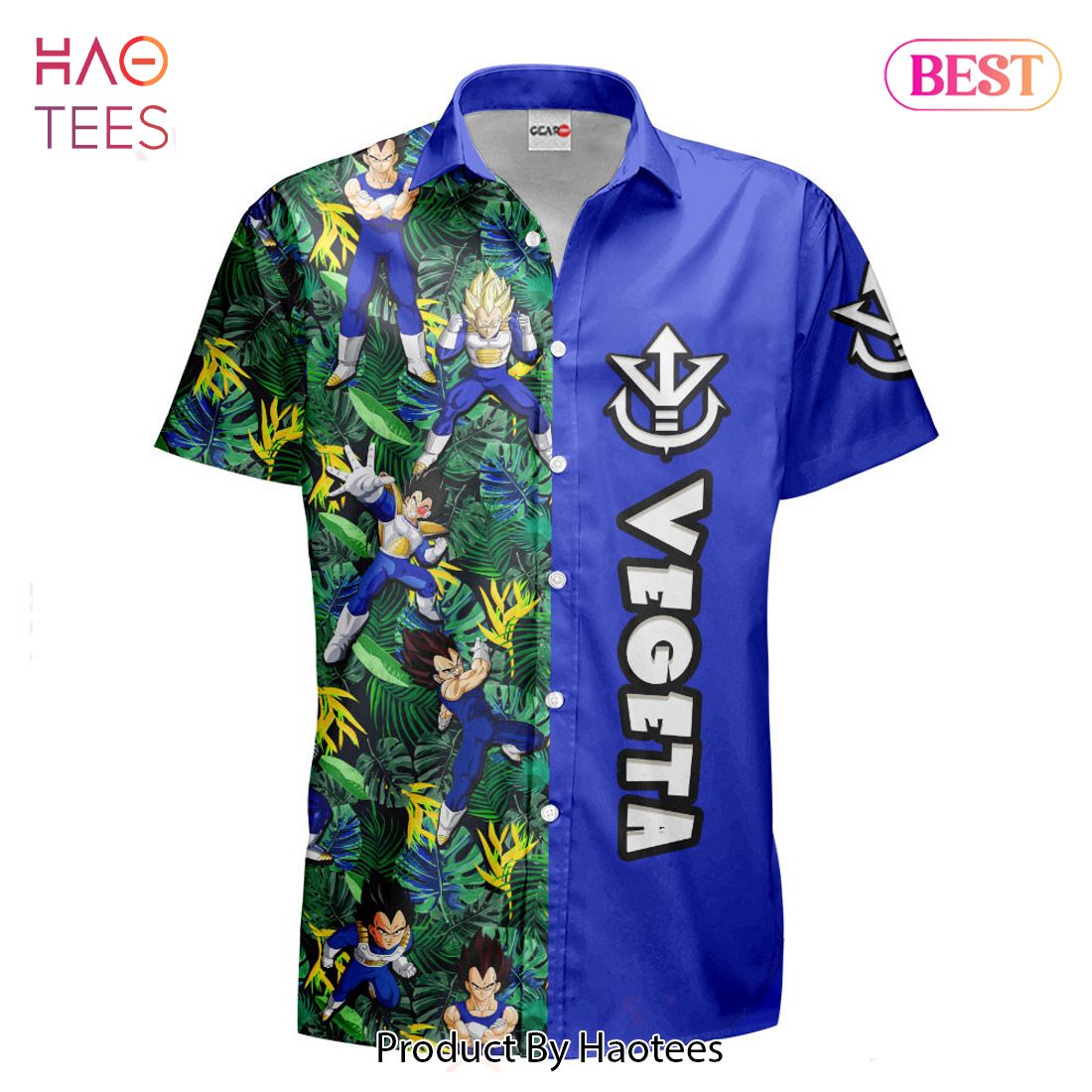 THE BEST Vegeta Hawaiian Shirts Custom Anime Merch Clothes for Men Women