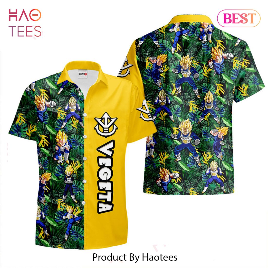 THE BEST Vegeta Super Saiyan Hawaiian Shirts Custom Anime Merch Clothes ...