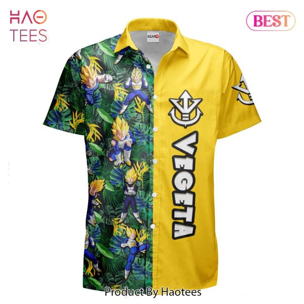 THE BEST Vegeta Super Saiyan Hawaiian Shirts Custom Anime Merch Clothes ...