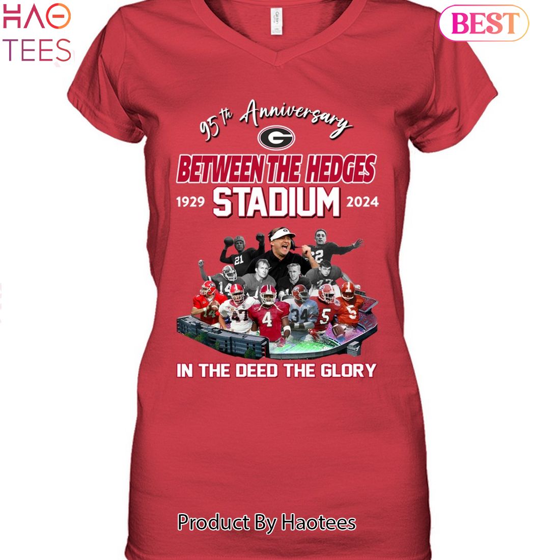 95th Anniversary Georgia Bulldogs Between The Hedges Stadium 1929-2024 ...