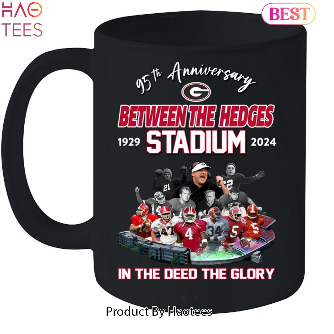 95th Anniversary Georgia Bulldogs Between The Hedges Stadium 1929-2024 ...