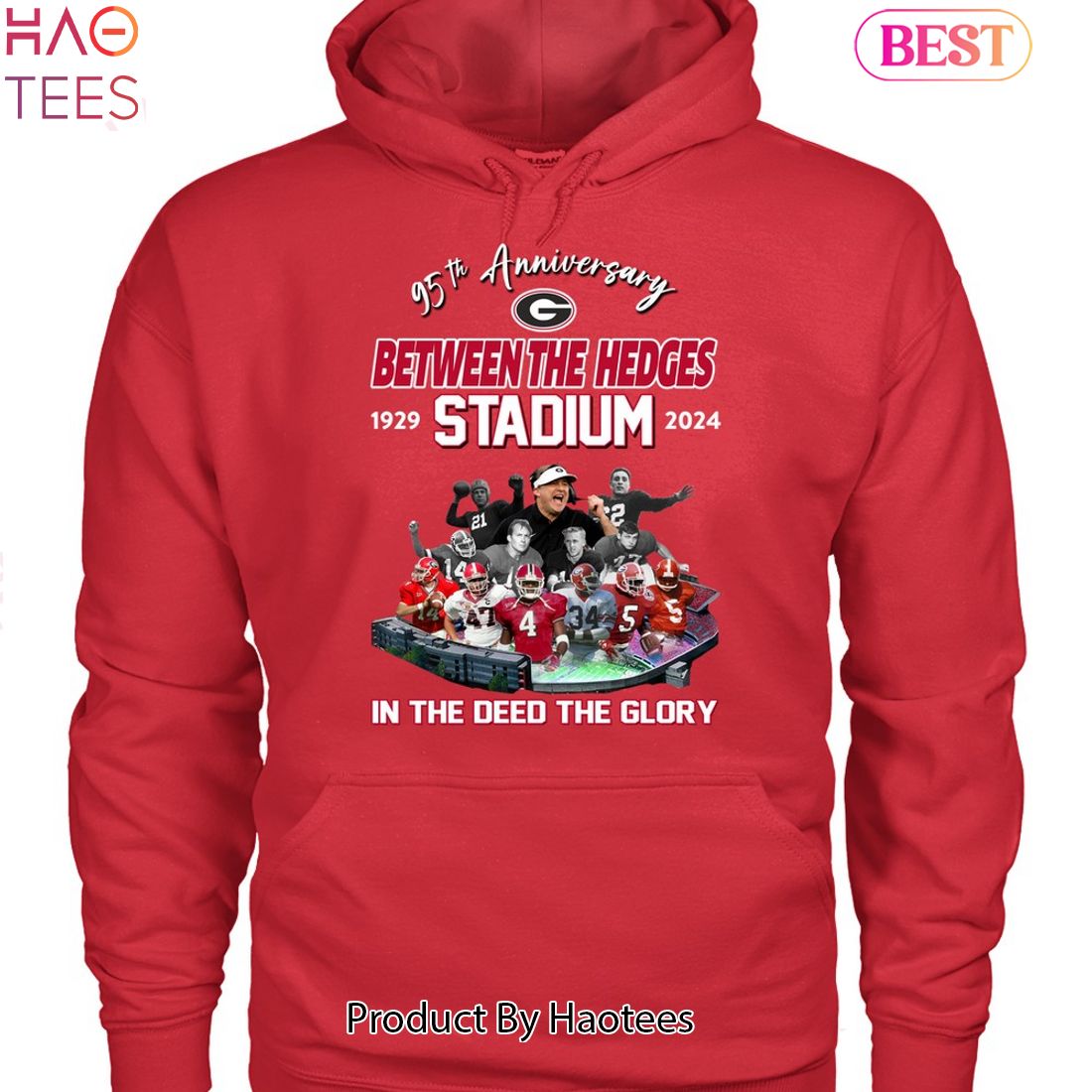 95th Anniversary Georgia Bulldogs Between The Hedges Stadium 1929-2024 ...