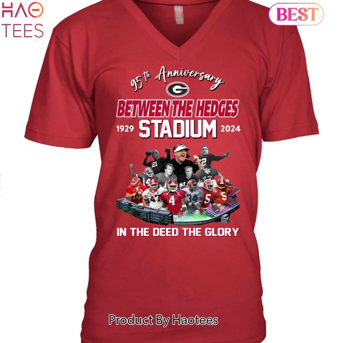 95th Anniversary Georgia Bulldogs Between The Hedges Stadium 1929-2024 ...