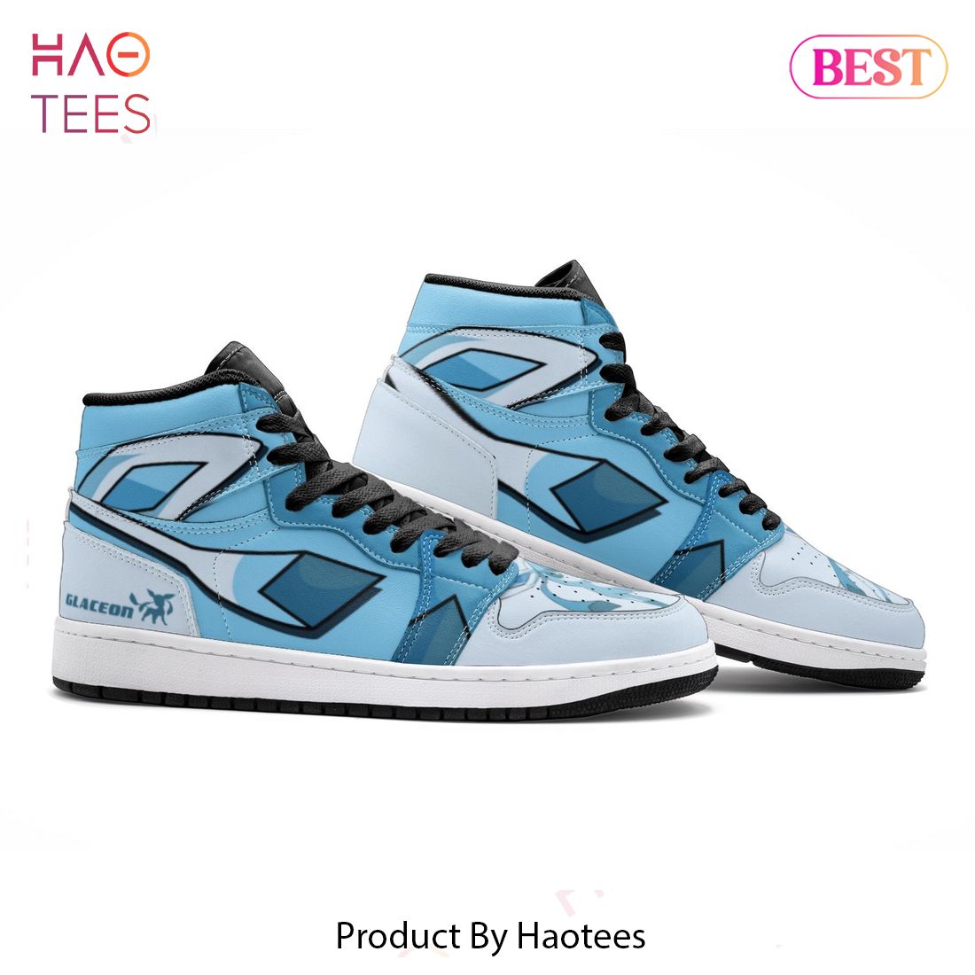 BEST Glaceon Pokemon Air Jordan High Top Sneaker POD Design