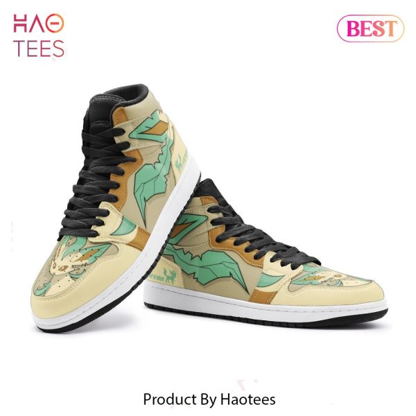PREMIUM Leafeon Pokemon Air Jordan High Top Sneaker POD Design