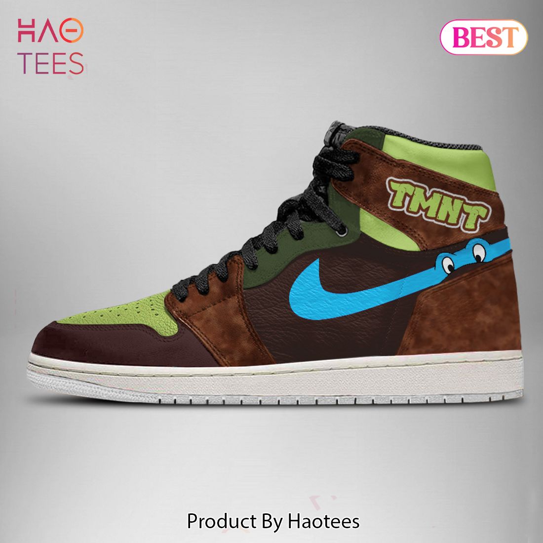 PREMIUM TMNT Teenage Mutant Ninja Turtles Air Jordan High Top Sneaker ...