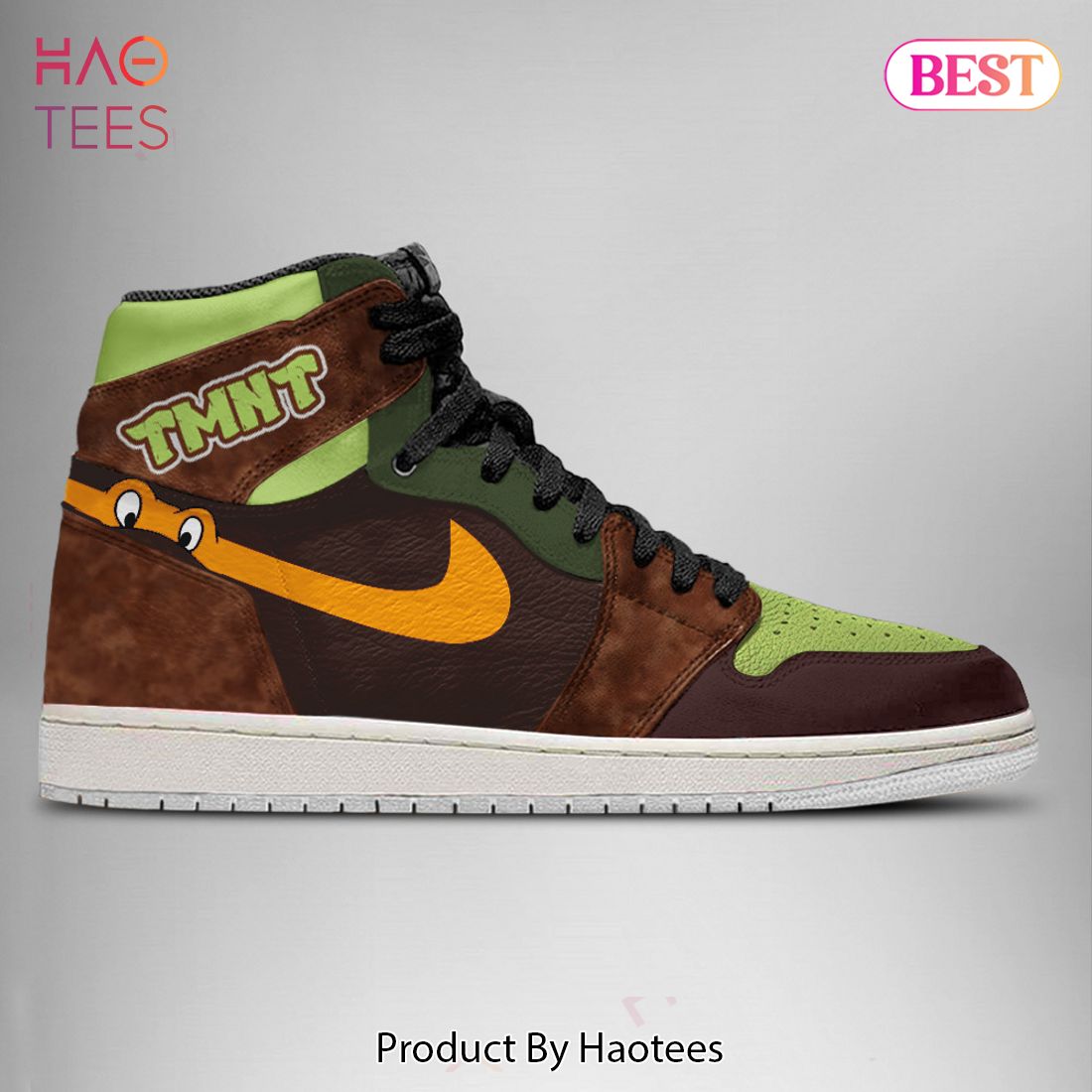 PREMIUM TMNT Teenage Mutant Ninja Turtles Air Jordan High Top Sneaker ...