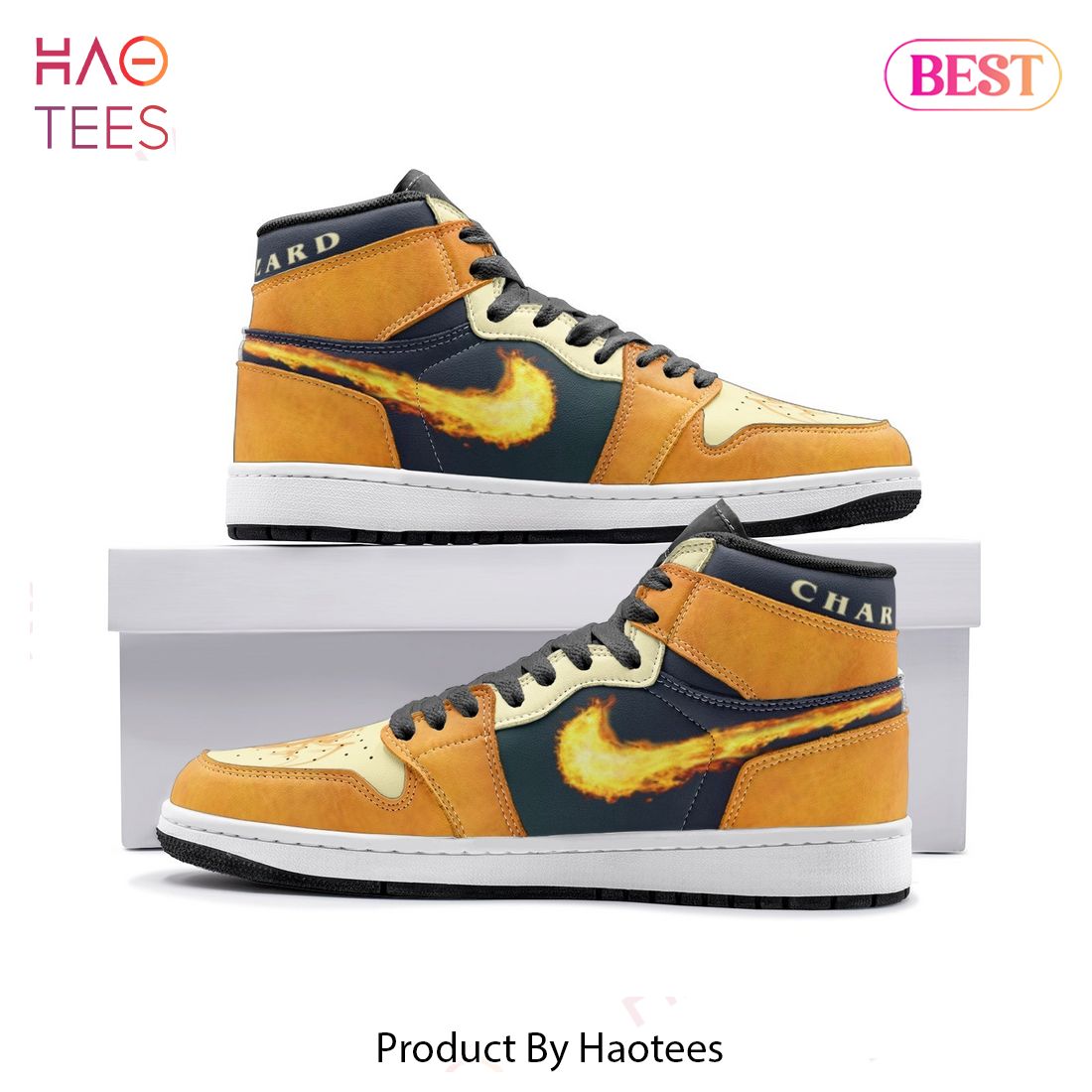 [LUXURY] Charizard's Flame Pokemon Pokemon Air Jordan High Top Sneaker ...