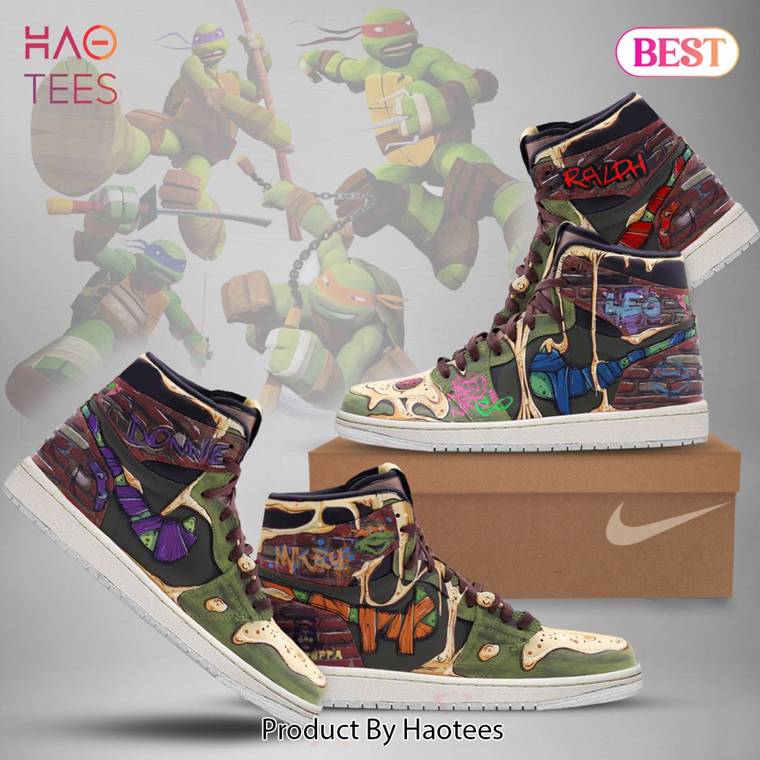 [LUXURY] TMNT Teenage Mutant Ninja Turtles Air Jordan High Top Sneaker ...