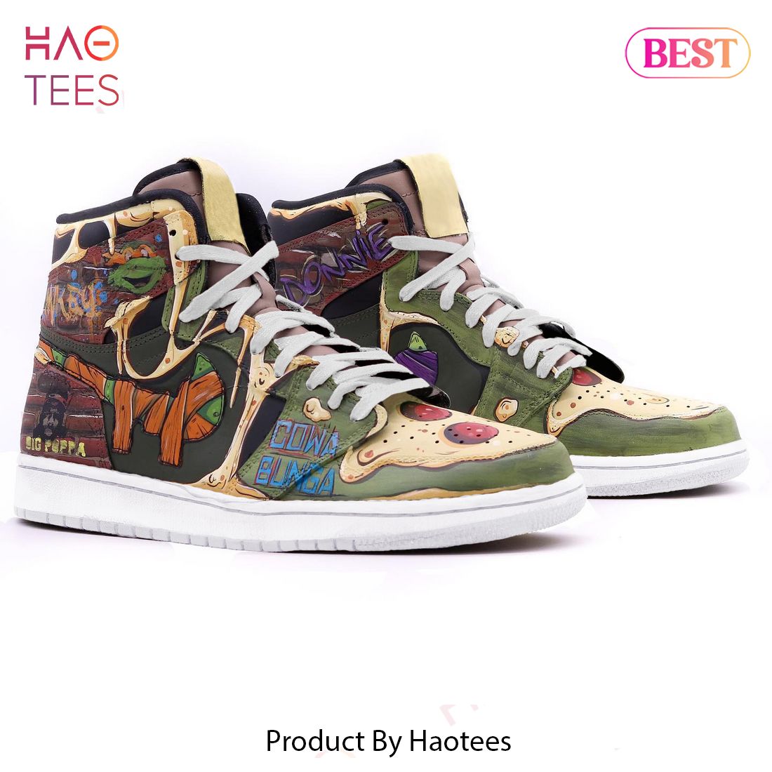 [LUXURY] TMNT Teenage Mutant Ninja Turtles Air Jordan High Top Sneaker ...