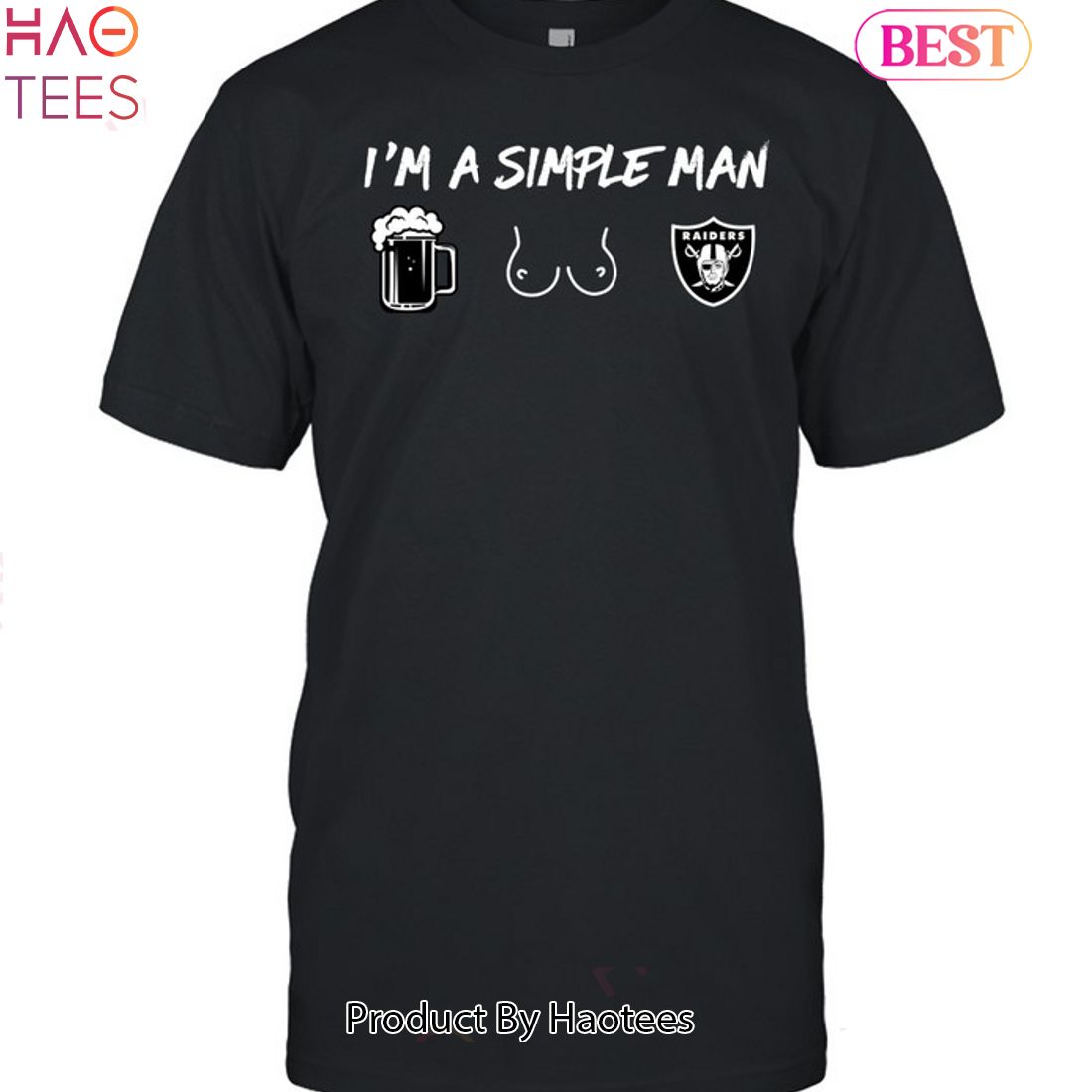 I Am Simple Man Las Vegas Raiders Unisex T-Shirt