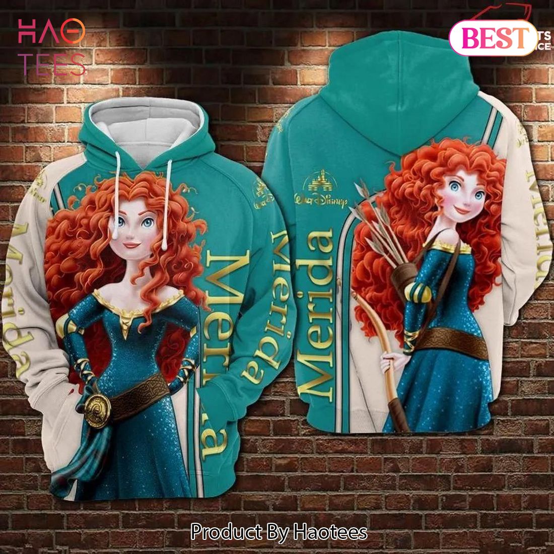 LUXURY Brave Merida Cartoon Princess Merida 3D Hoodie