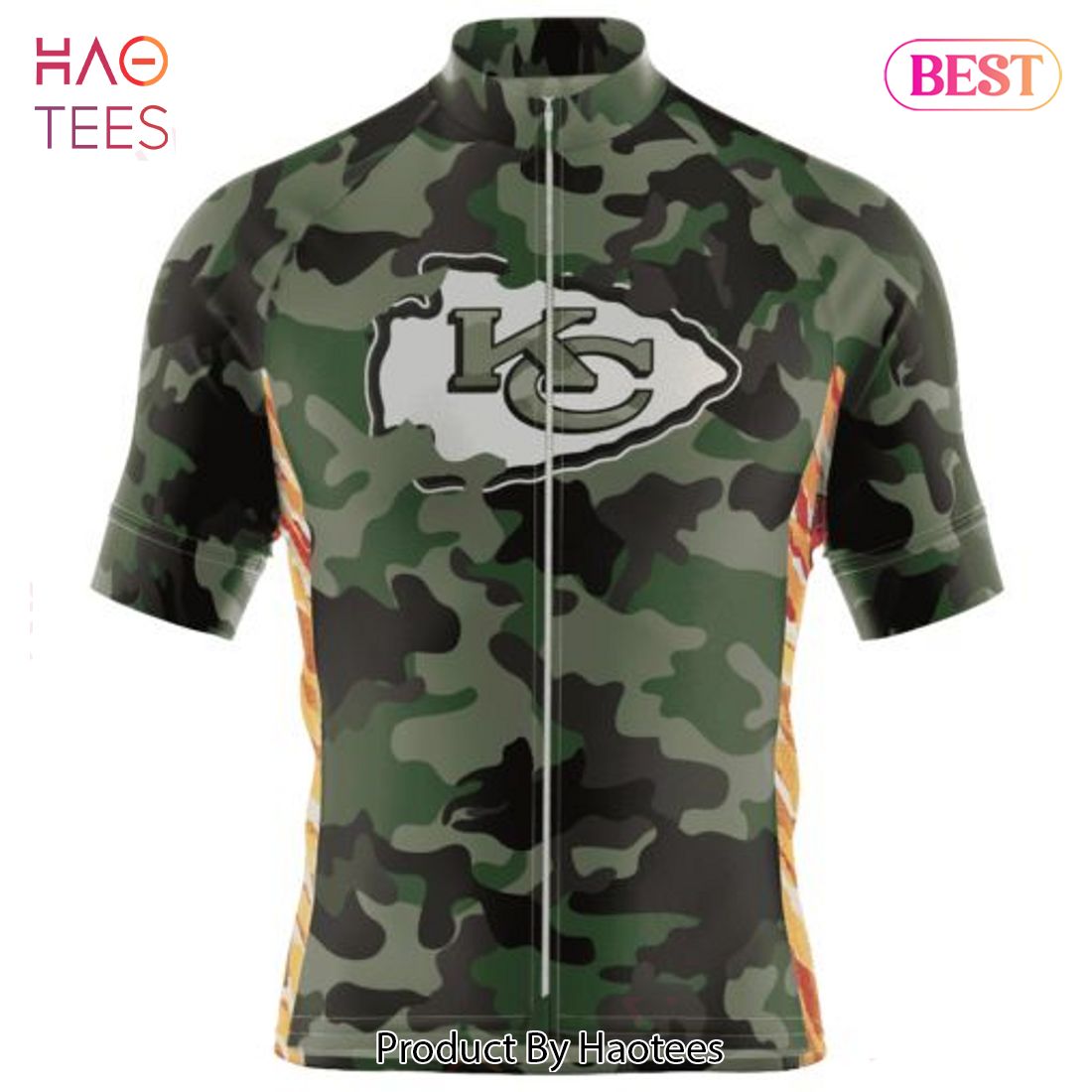 AVAILABLE NFL Kansas City Chiefs Special Camo Design Cycling Jersey Hoodie