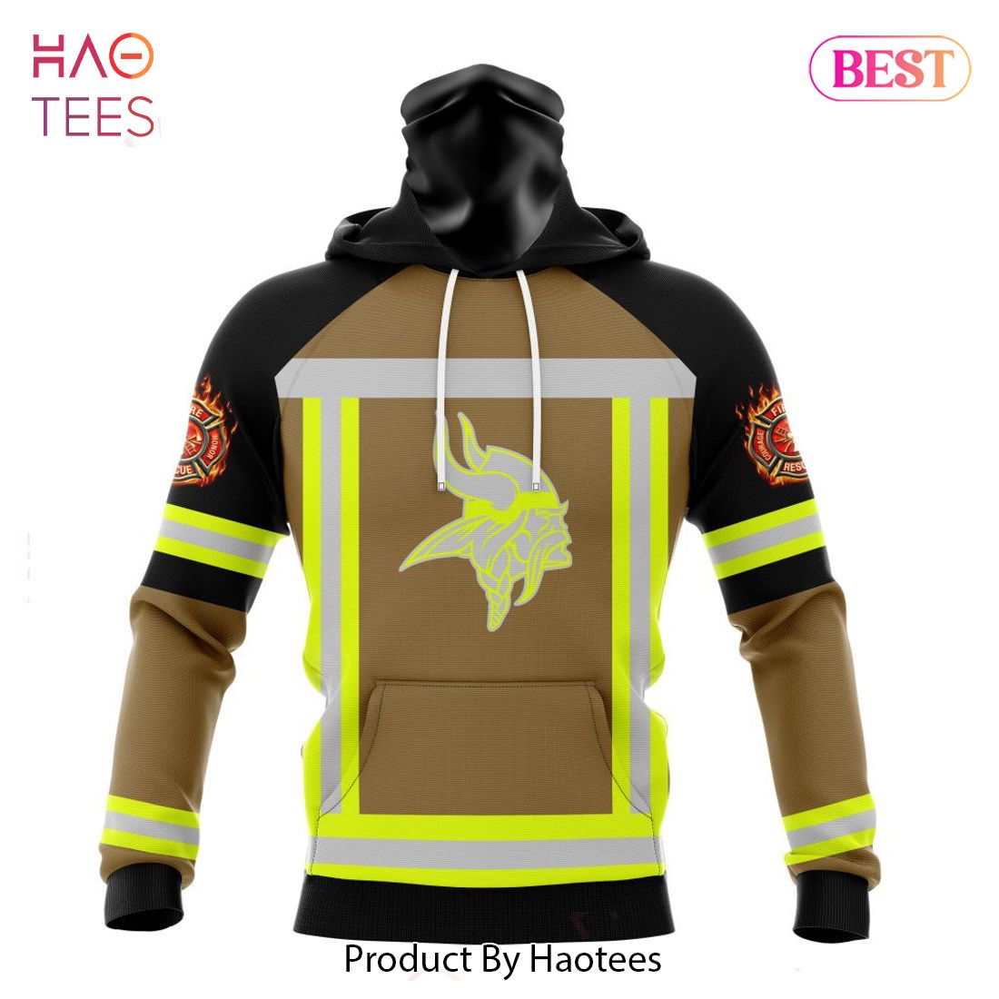 AVAILABLE NFL Minnesota Vikings Special Firefighter Uniform Design Hoodie