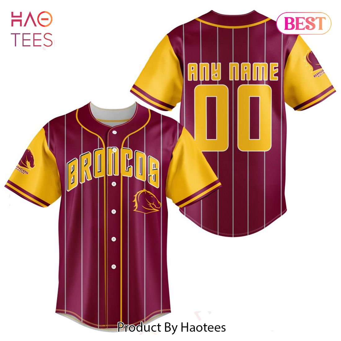 HOT NRL Brisbane Broncos Special Baseball Jersey Design Jeysey