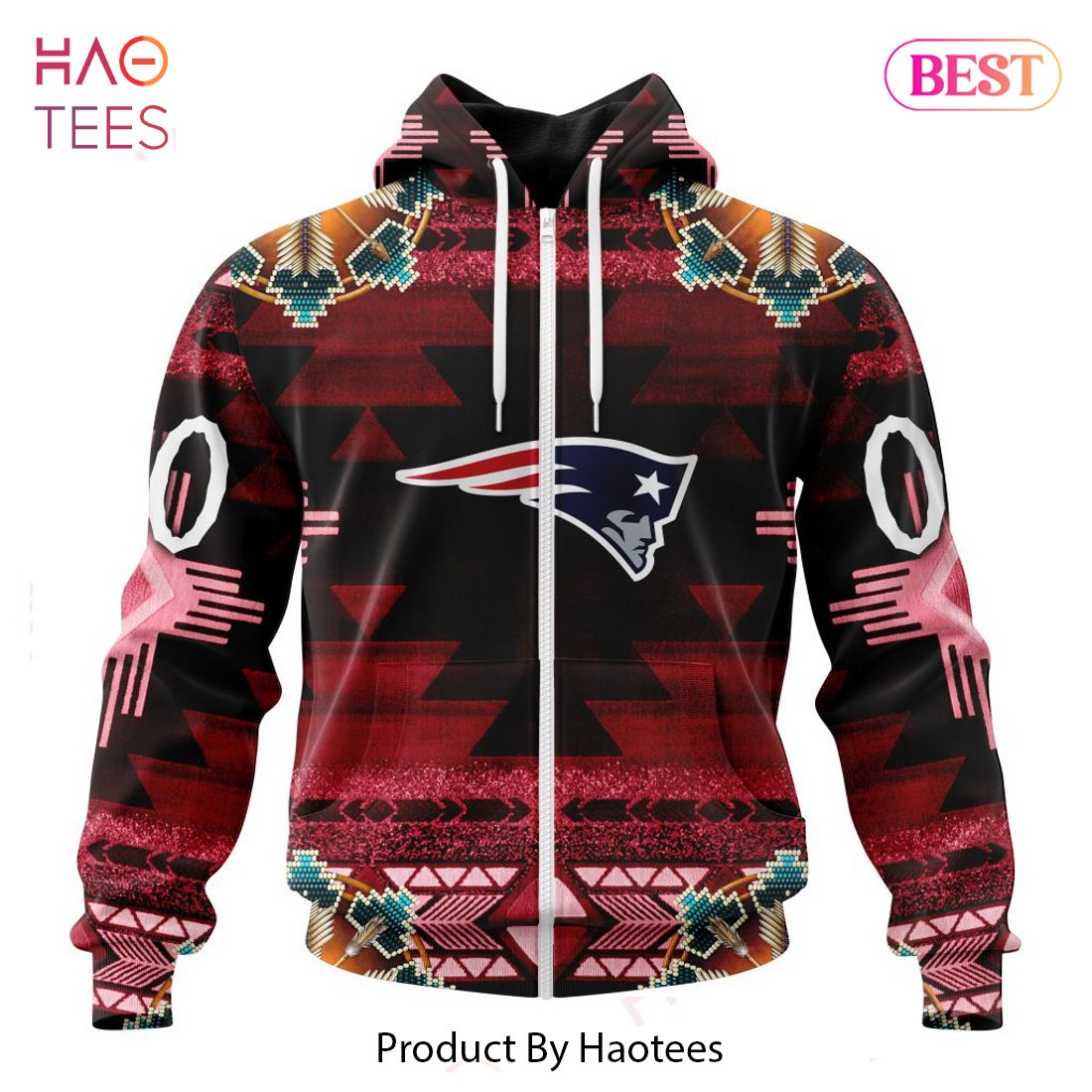 LIMITED NFL New England Patriots Special Native Costume Design Hoodie