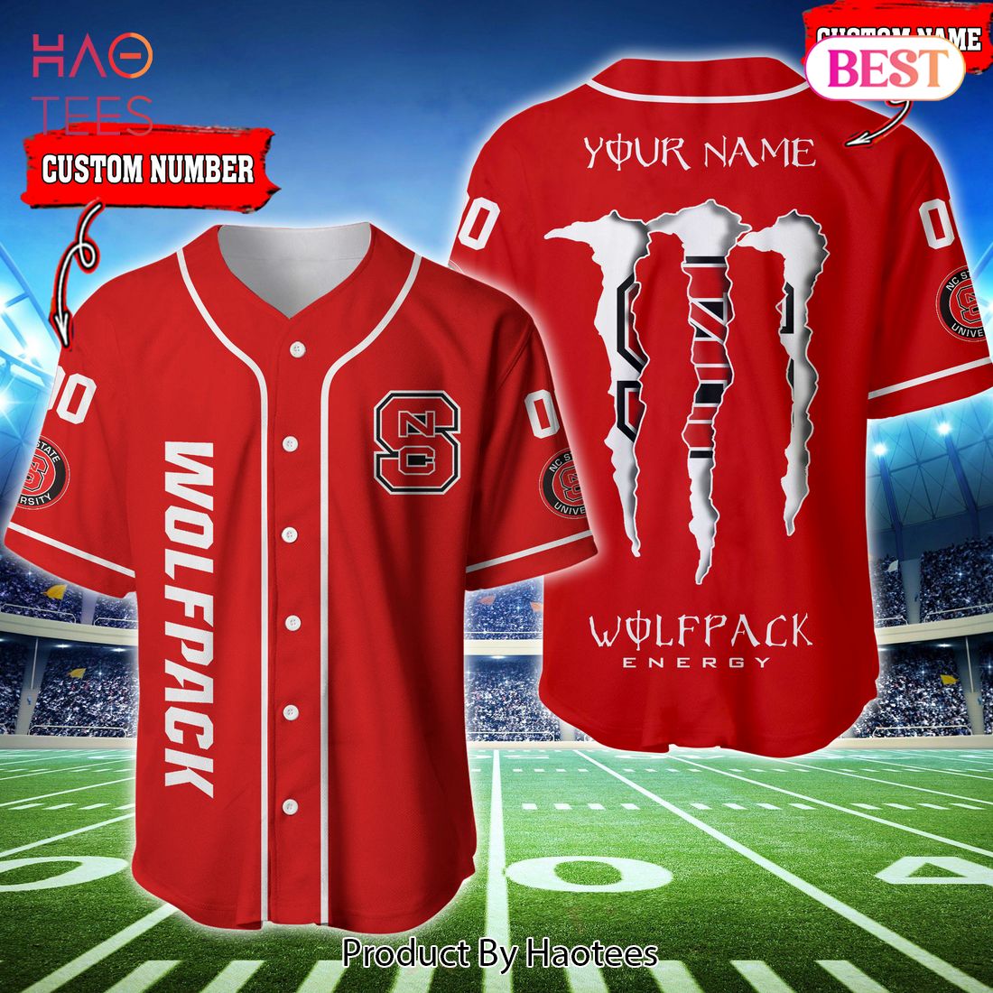LUXURY NCAA NC State Wolfpack Baseball Jersey LUXURY NCAA NC State Wolfpack Baseball Jersey