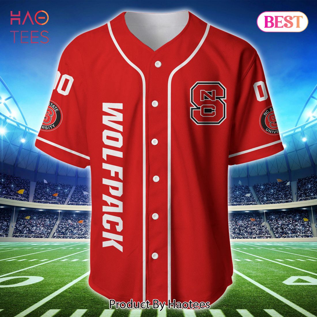 LUXURY NCAA NC State Wolfpack Baseball Jersey LUXURY NCAA NC State Wolfpack Baseball Jersey